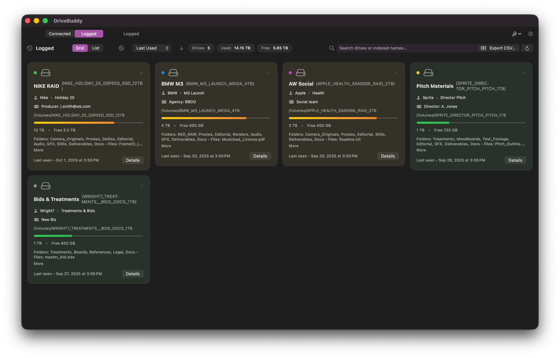 DriveBuddy — Find Anything Across Your Drives, Even When They're Not Plugged In
