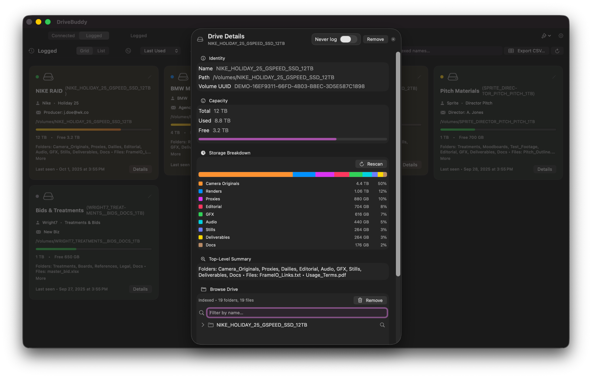 DriveBuddy — Find Anything Across Your Drives, Even When They're Not Plugged In